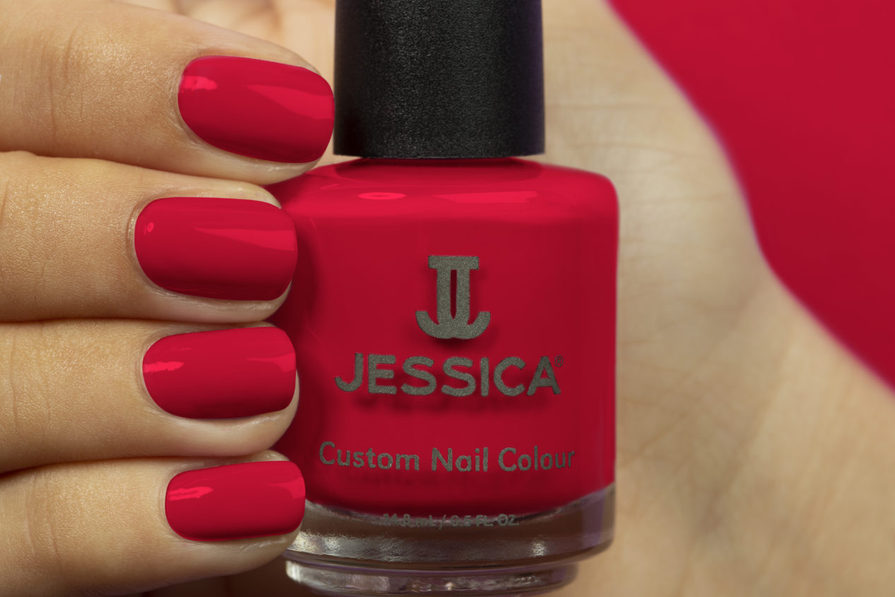 Custom Colour Red Nail Polish | Jessica Cosmetics | Burgundy, Cherry, Wine