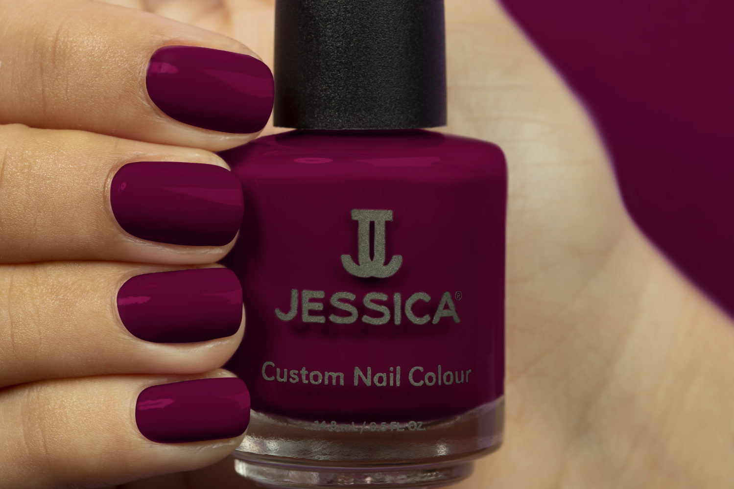 Custom Colour Berry Nail Polish Shades | Jessica Cosmetics