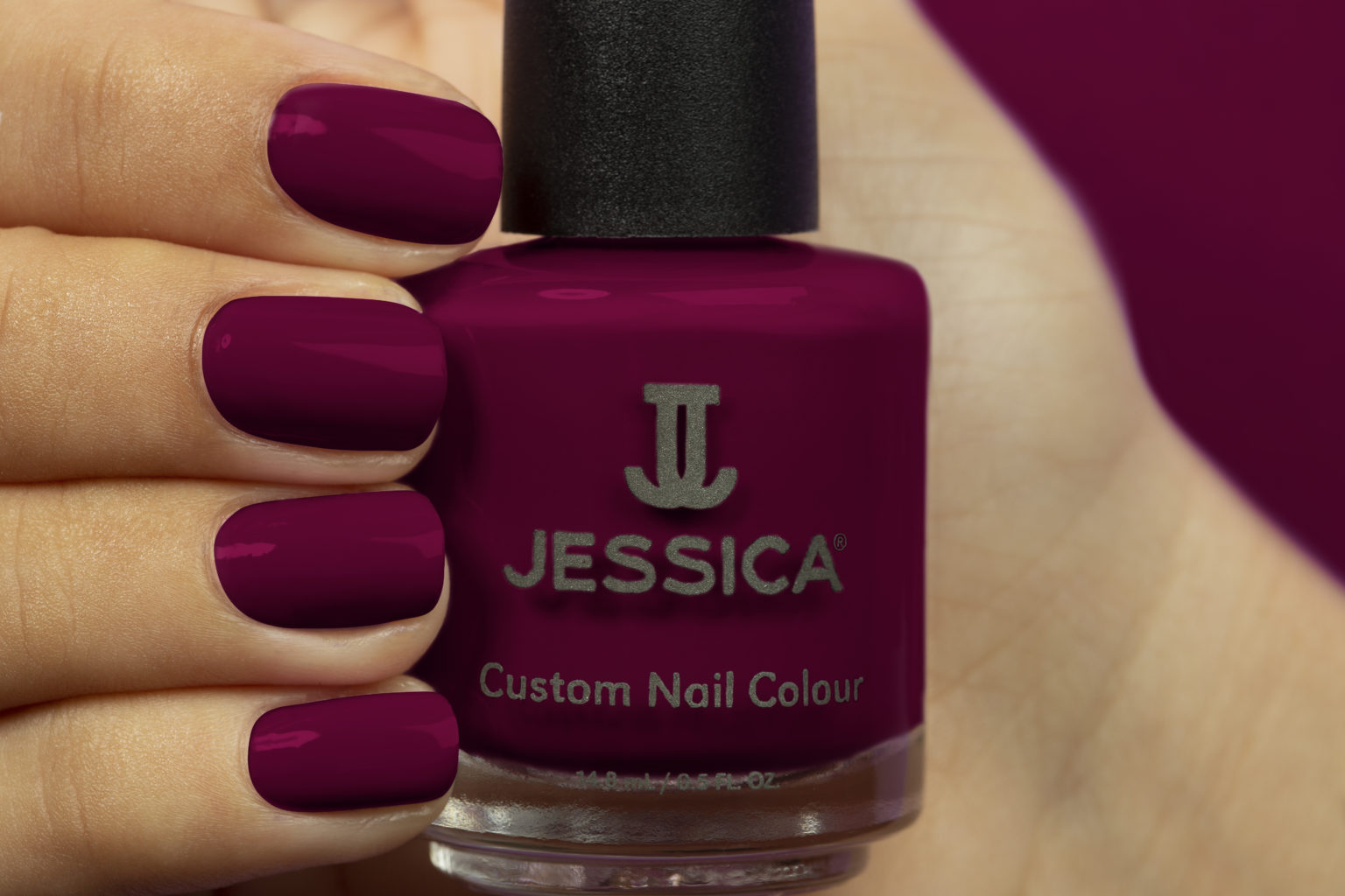 Custom Colour Berry Nail Polish Shades | Jessica Cosmetics